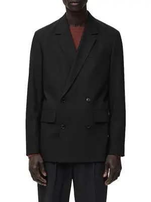 Mango Boston Double Breasted Blazer - Black