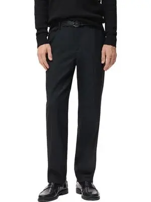 Mango Straight Leg Pants - Black