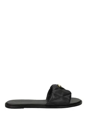 COACH Quilted Sandals - Black