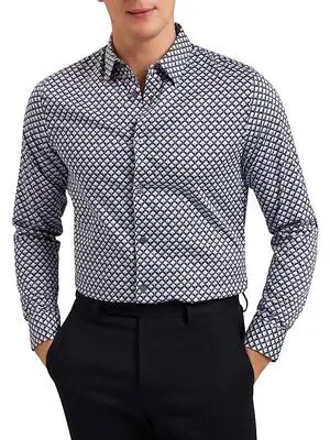 TED BAKER LONDON Emmets Printed Button Front Shirt