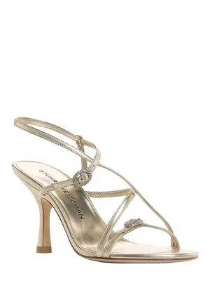 STUART WEITZMAN Kensington Strappy Sandals - Light Gold