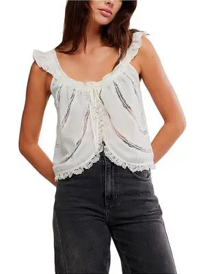 Free People Mabel Tank - White Combo