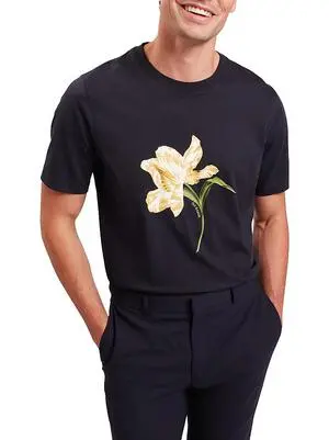 Ted Baker London Talyssa Floral T-shirt - Navy