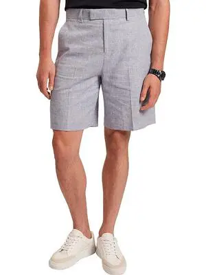 Ted Baker London Slim Fit Linen Shorts - Light Blue