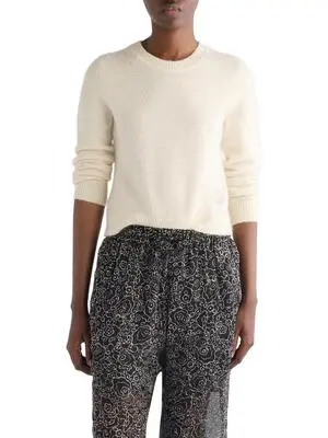 Isabel Marant Isadora Baby Alpaca Blend Sweater - Ecru