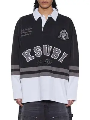 Ksubi Duke Graphic Rugby Jersey - Black