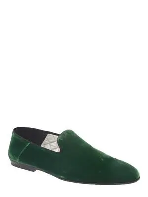 TOM FORD Velvet Smoking Slipper - Emerald