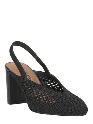 Lucky Brand Melony Slingback Pump Black Knit