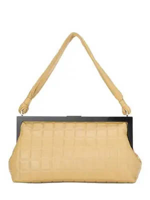 Chanel Lambskin Chocolate Bar Frame Bag - Beige