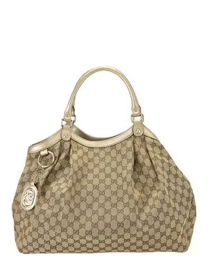 Gucci Original Gg Sukey Tote - Gold