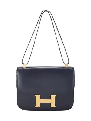 Hermès Constance 23 Shoulder Bag - Navy