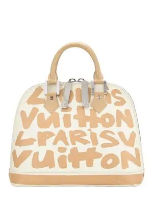 LOUIS VUITTON Stephen Sprouse X Beige Graffiti Alma - White