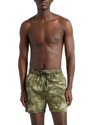 Amiri Camo Swim Trunks - Natural