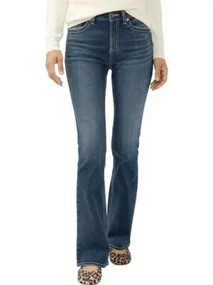 SILVER JEANS CO. Avery High Waist Slim Bootcut Jeans - Berkeley