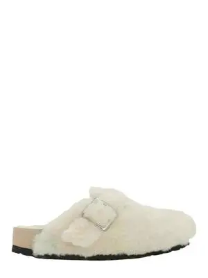 BIRKENSTOCK Boston Shearling Mules - Neutrals