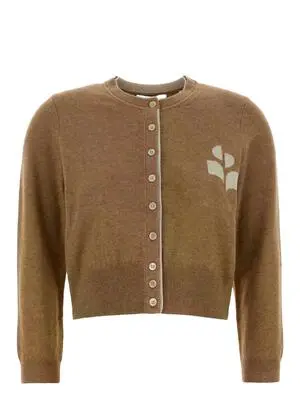 MARANT ETOILE Crew-neck Cardigan - Brown