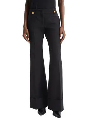 Zimmermann Rebellion Low Rise Flare Pants - Black