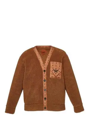 MCM Monogram Pocket Fleece Cardigan Jacket