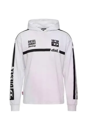 DIESEL Logo-print Hoodie - White