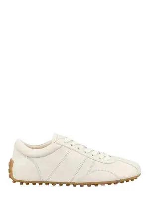 TOD'S Lace-up Leather Trainers - Neutrals