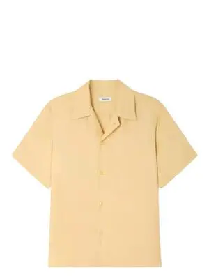 Sandro Loose-fit Shark Collar Shirt - Neutrals