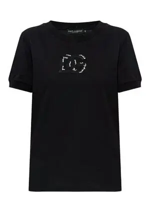 Dolce & Gabbana Logo-embellished T-shirt - Black