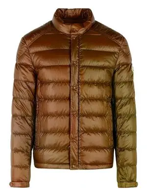 Moncler Padded Quilted Jacket - Brown