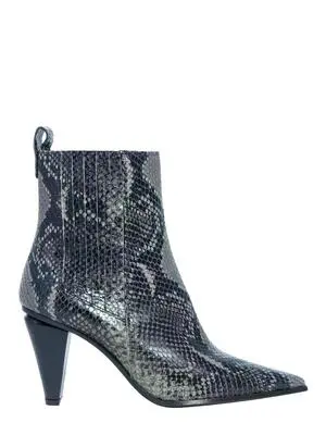 Roberto Festa Nova Python-print Ankle Boots - Grey
