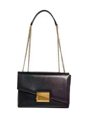 Roberto Festa Isolde Asymmetrical Shoulder Bag - Black