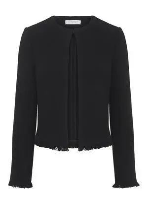 Gabriela Hearst Normand Basketweave Jacket - Black
