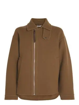 JW Anderson Double-faced Wool-cashmere Fireman Coat - Brown