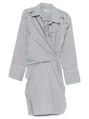 IRO PARIS Lazul Striped Cotton Dress - Sky Blue