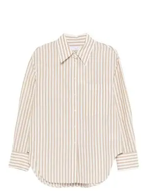 IRO PARIS Azaloa Striped Cotton Blouse