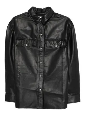 IRO PARIS Cabana Leather Shirt - Black