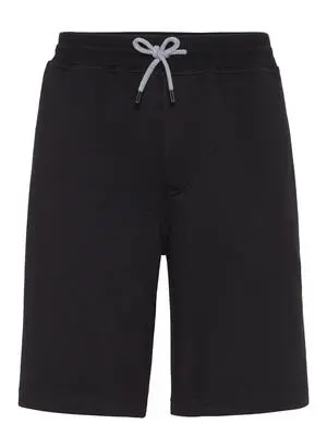 Brunello Cucinelli Cotton Blend Shorts - Black