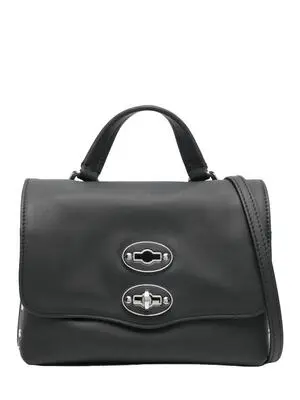 ZANELLATO Postina Saeta Baby Leather Handbag - Black