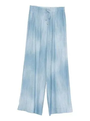 Ermanno Scervino Wide-leg Trousers - Sky Blue