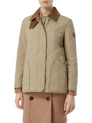 Burberry Thermoregulated Quilted Barn Jacket - Honey