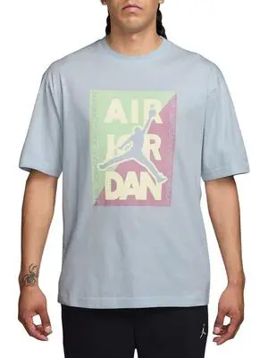 JORDAN Air Cotton Graphic T-shirt - Aura