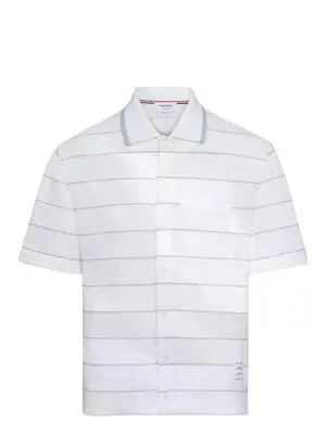 Thom Browne Stripe Short-sleeve Shirt - White