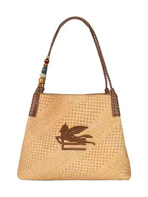 Etro Large Libra Pegasus Shoulder Bag - Neutrals