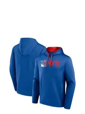 LOGO ATHLETIC New York Rangers Head Start Pullover Hoodie - Blue