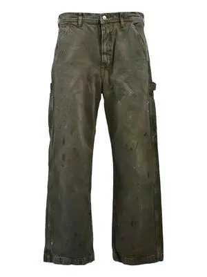 Enfants Riches Déprimés Washed Carpenter Trousers - Green