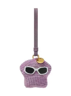Versace Medusa Crochet Bag Charm - Purple