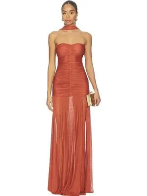BANANHOT Ross Maxi Dress - Russet