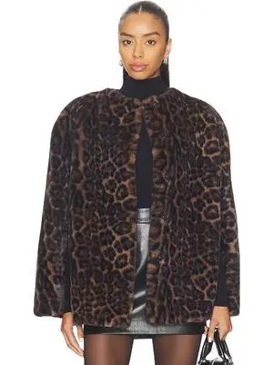 Apparis Sloane Leopard Cape - Dark Leopard