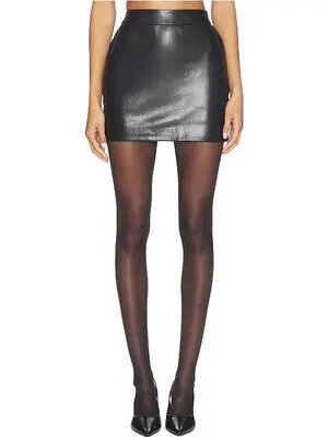Generation Love Kendra Vegan Leather Mini Skirt - Black