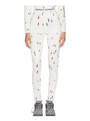 Perfect Moment Printed Base Layer Legging - Dede Ski Print