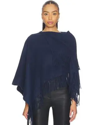 Rag & Bone Darcey Cowl Poncho - Navy