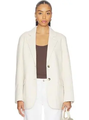 Rag & Bone Zoe Wool Blazer - Ivory